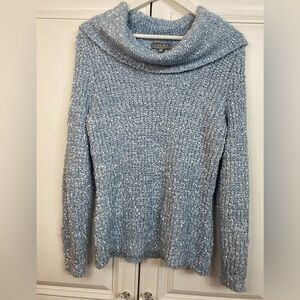 Laura | Sweaters | Euc Laura Size Xl Womens Baby Blue Cowl Neck Sweater ...